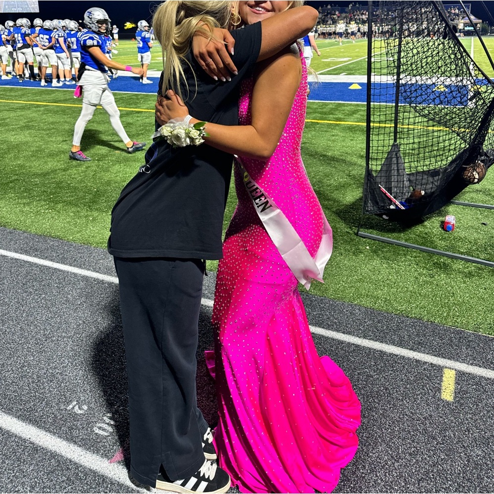 Johnathan Kayne Vibrant Pink Prom Dress Style 9213 - Gem